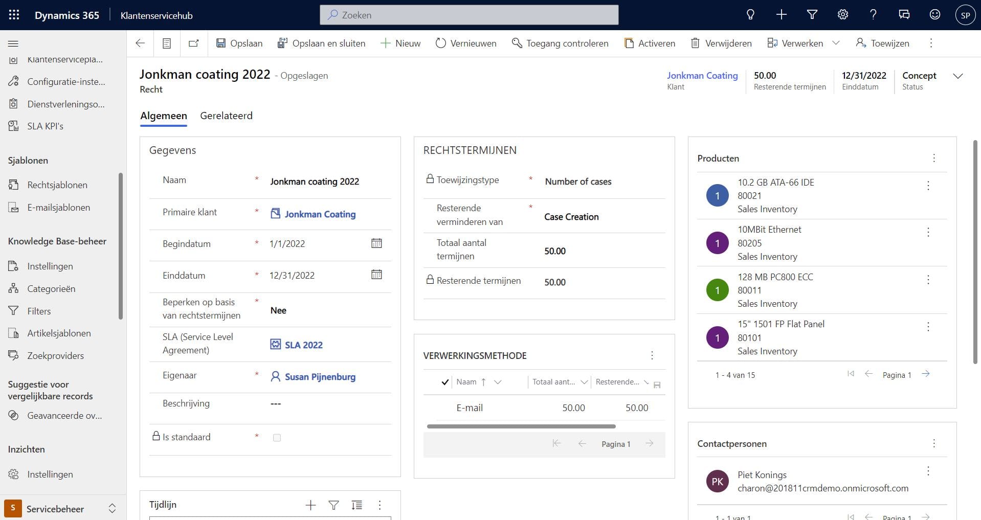 Service contracten (rechten) – GAC Business Solutions