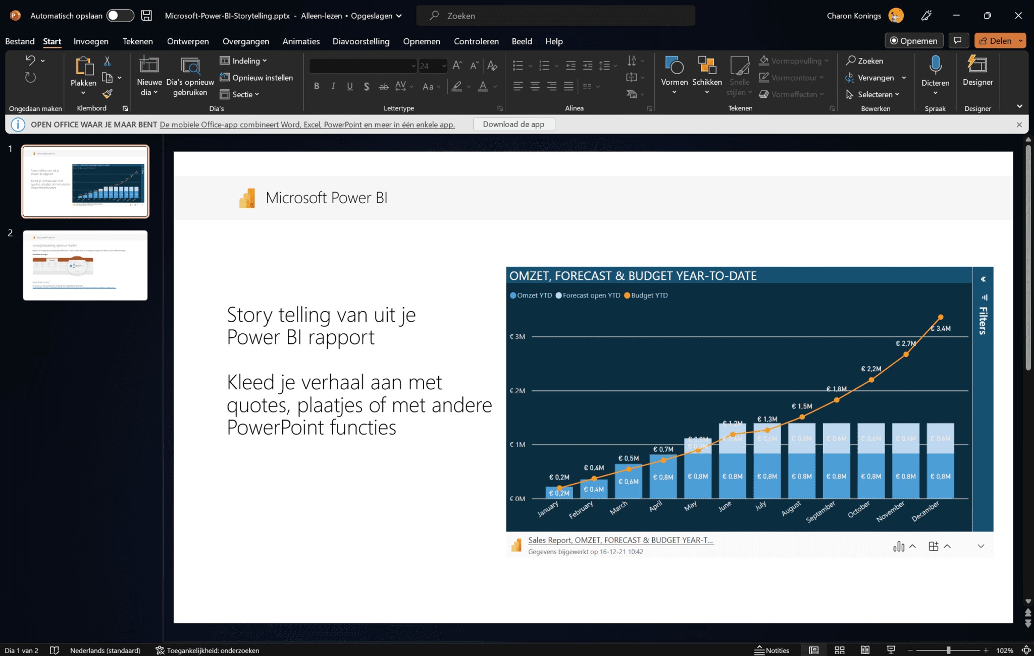 Power BI en PowerPoint, je cijfers altijd up-to-date in je presentaties ...